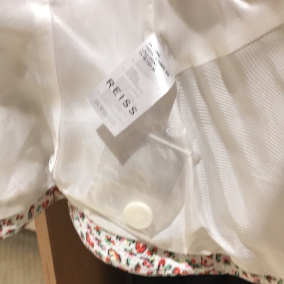 Reiss | Jackets & Coats | Reiss Blazer Red Pink And Green Flowers ...